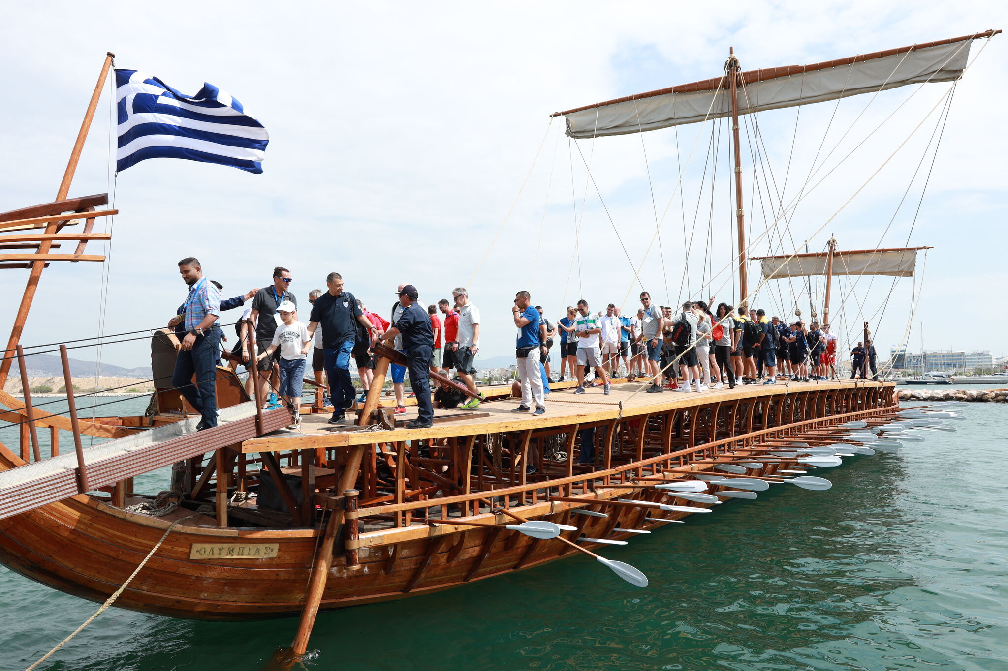 Embark on a historic voyage with the Athenian trireme during a guided ...